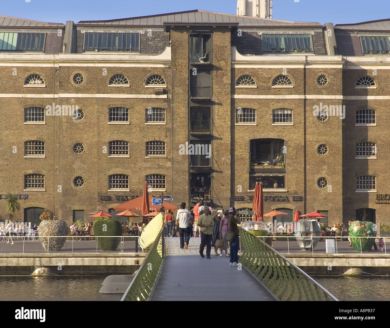 england london E14 docklands canary wharf west india dock Stock Photo ...