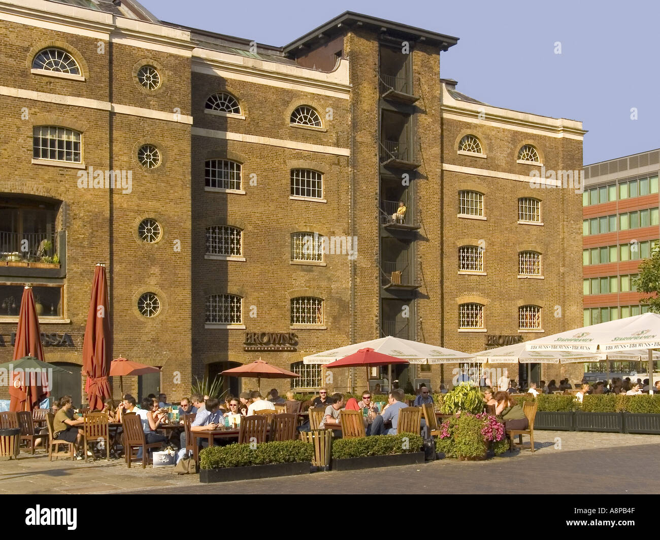 england london E14 docklands canary wharf west india dock Stock Photo ...