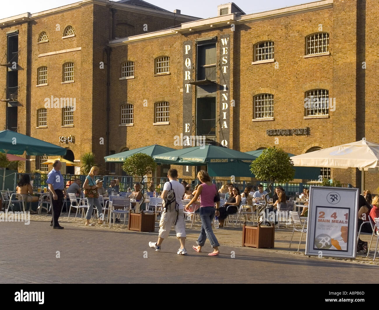 england london E14 docklands canary wharf west india dock Stock Photo ...