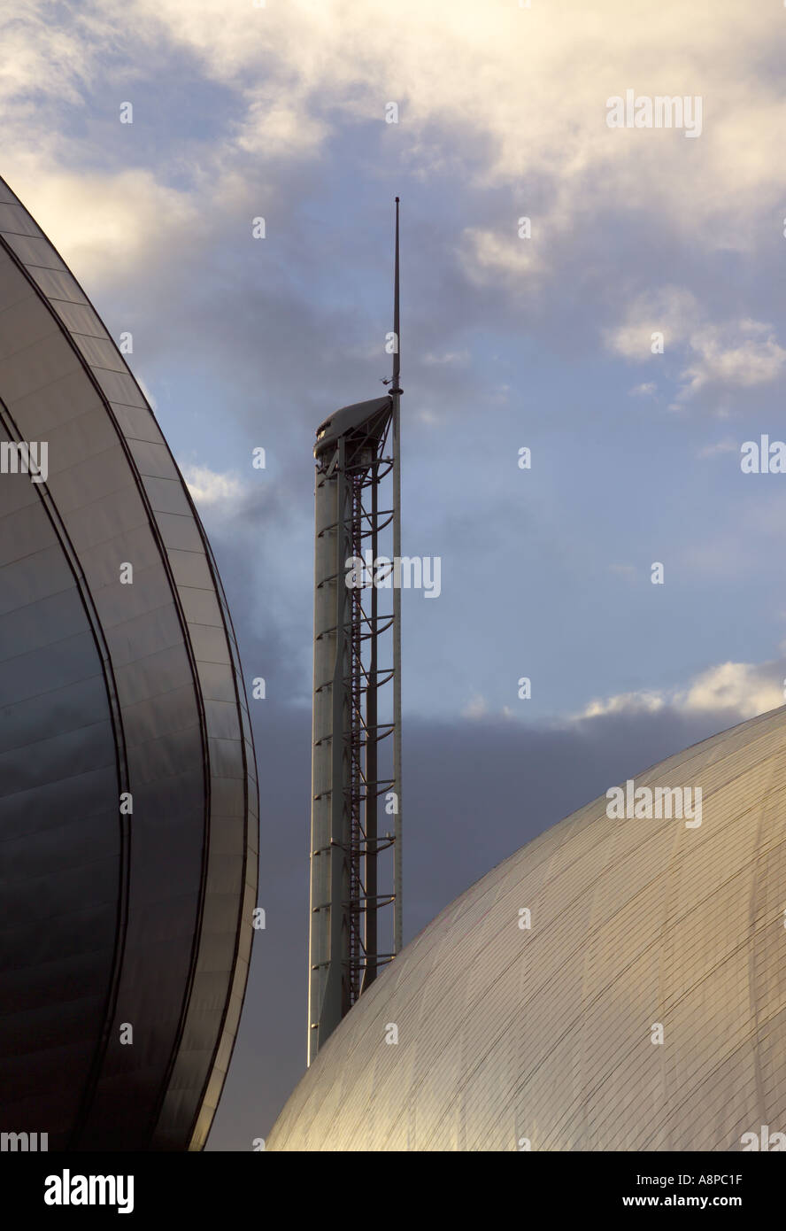 Wing Tower at Glasgow Science Centre Glasgow Scotland UK Stock Photo ...