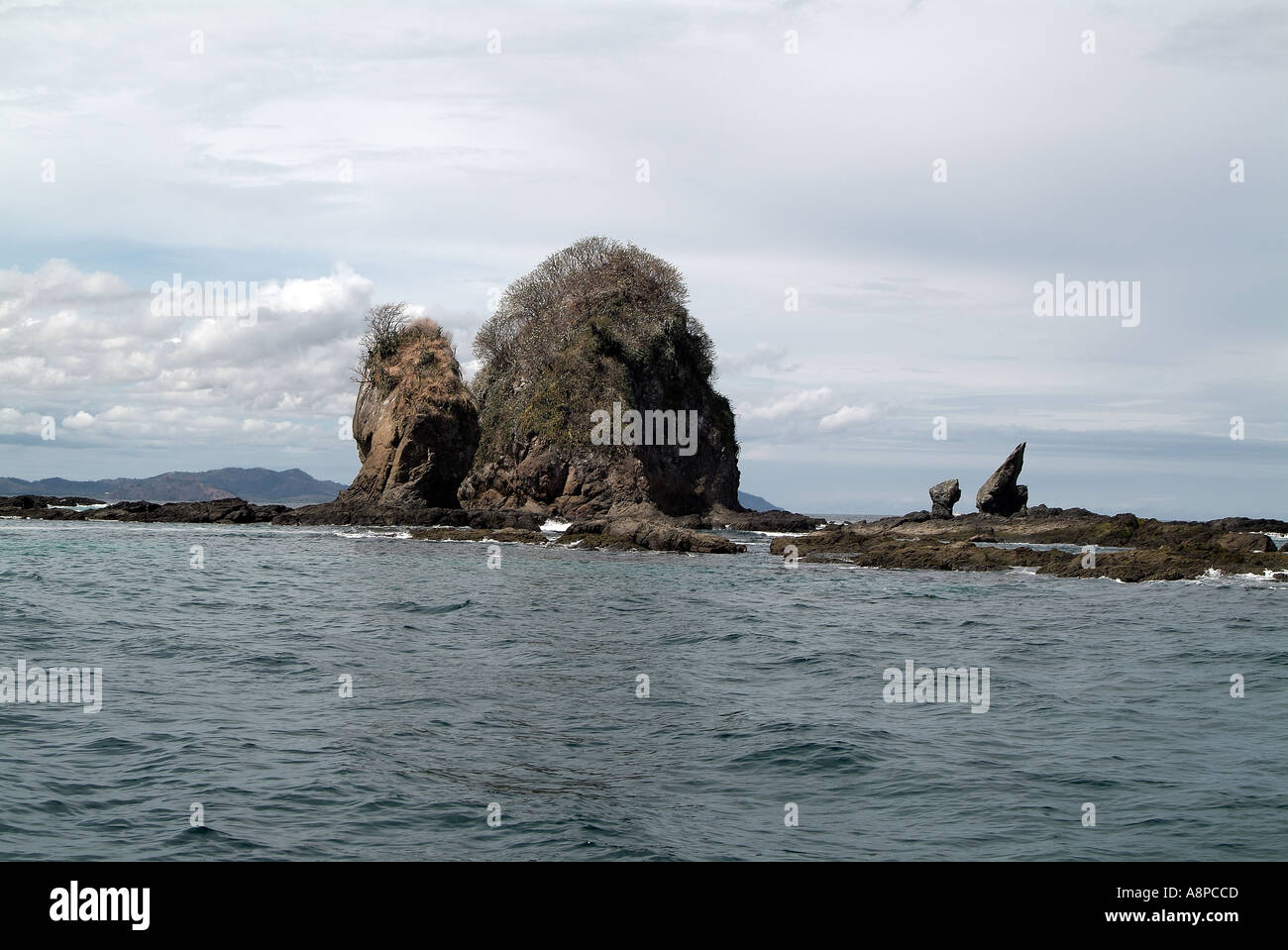 One emerged rock in the Catalina Islands off Costa Rica Stock Photo - Alamy