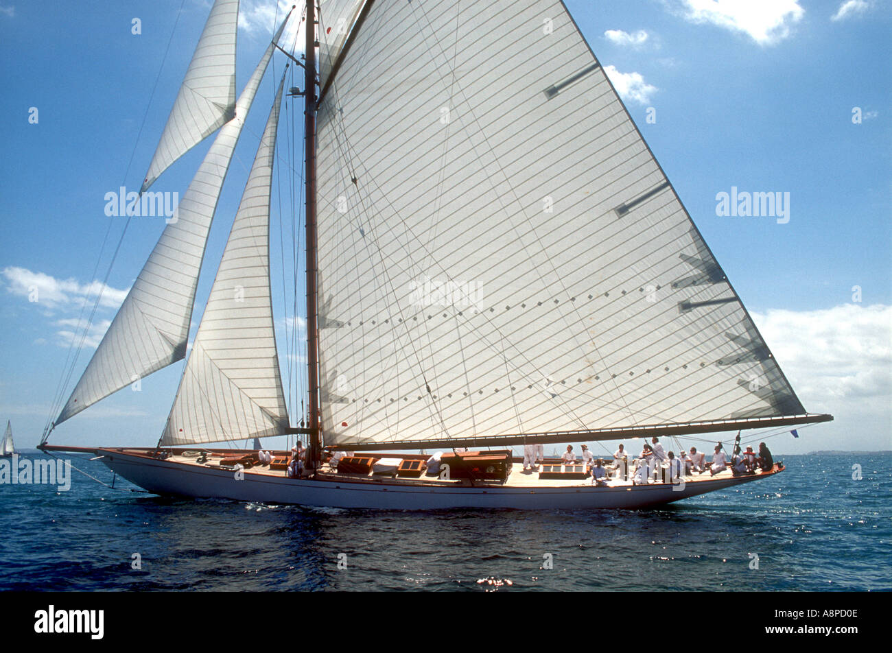 Moonbeam IV in the first race of the International classic yacht ...