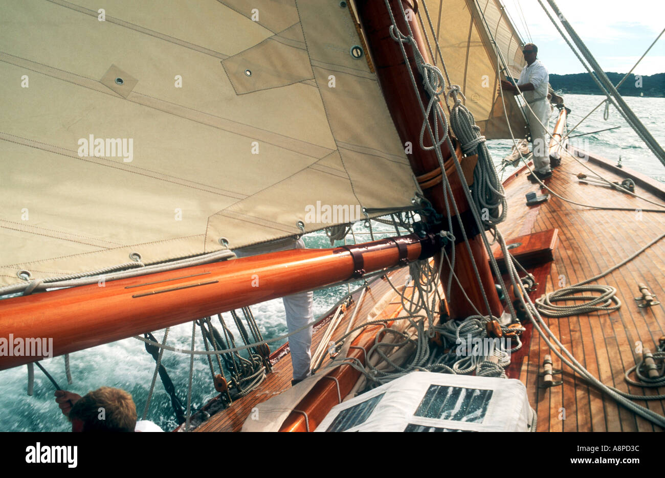 Sailing on board the classic 14M raceing yacht Tuiga Nioularge 1993 St ...