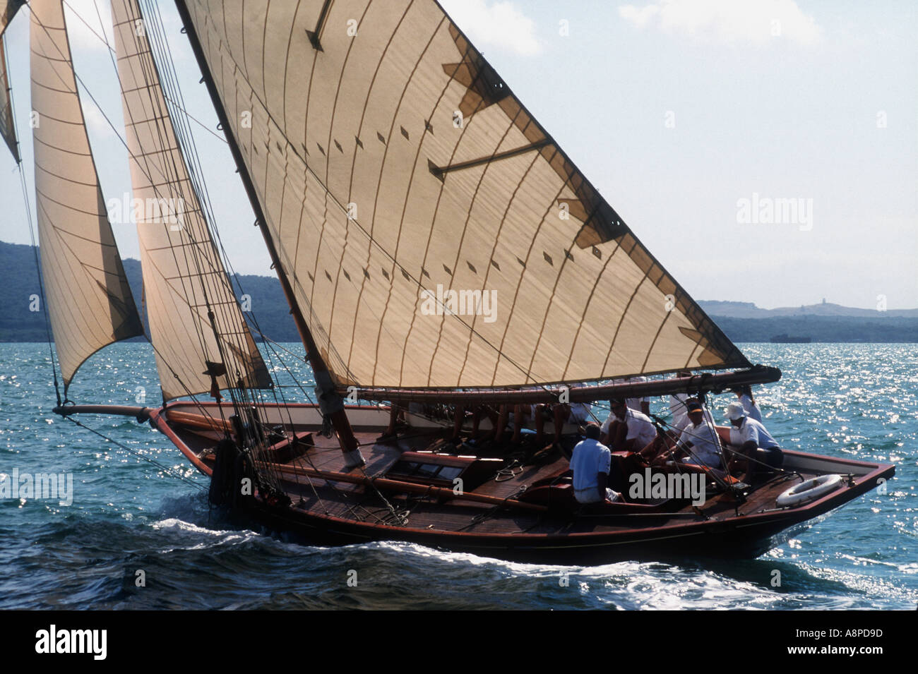 1894 Logan designed Gaff Cutter Waitangi 2000 Logan Classic Regatta ...