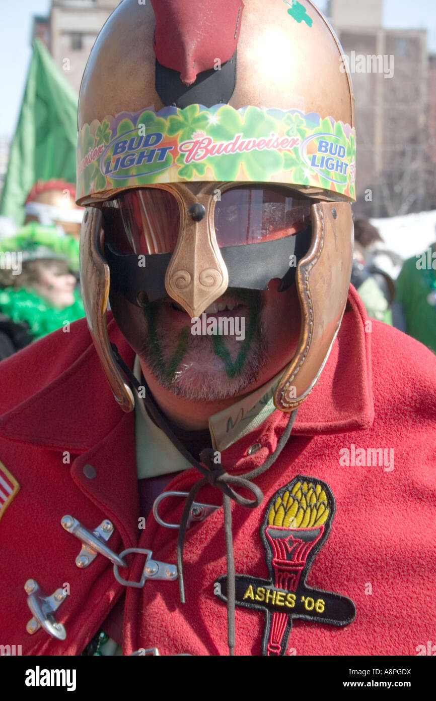 Winter Carnival Vulcan King of Fire at St Patrick's Day Parade. St Paul ...