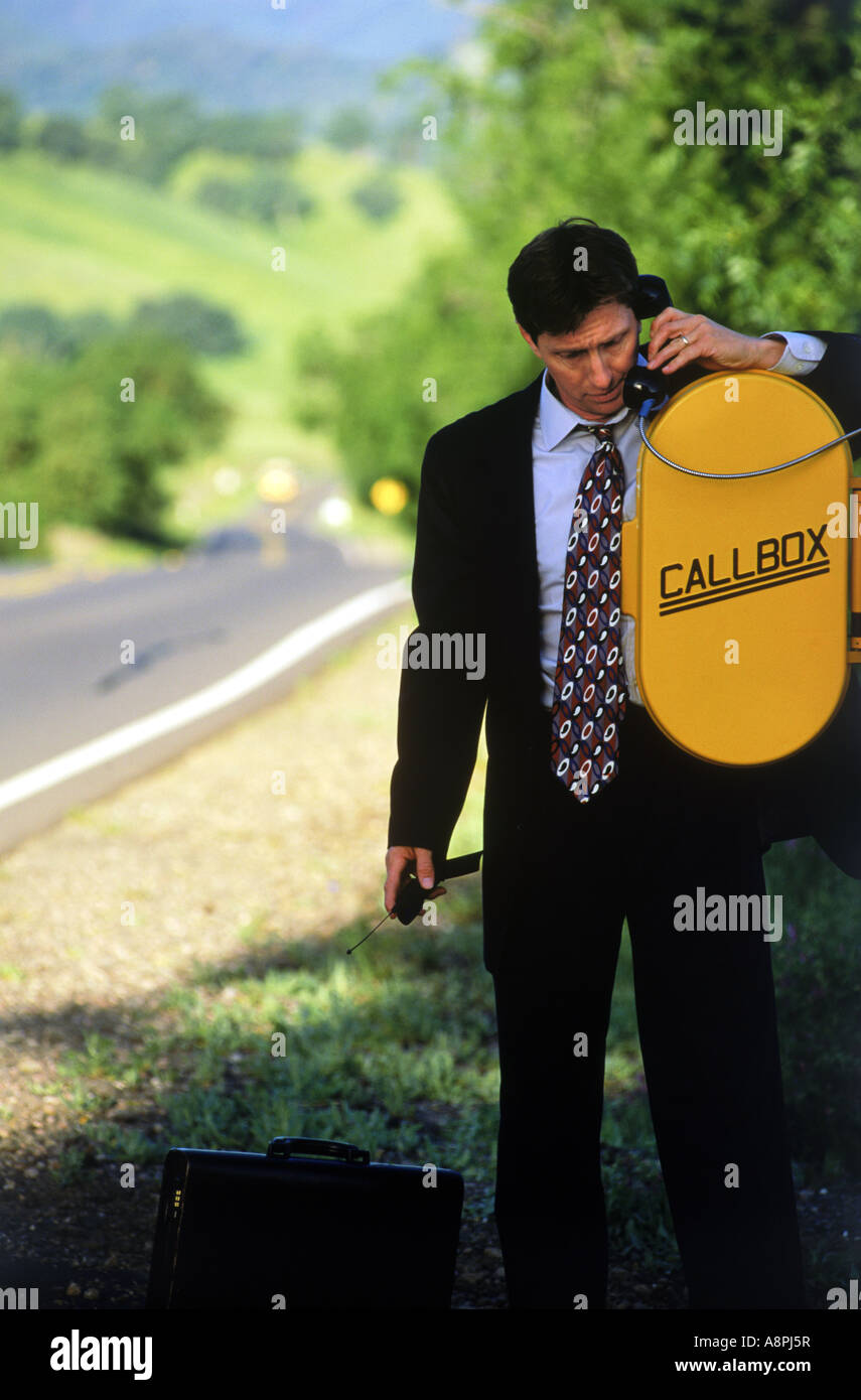 Stranded roadside waiting help hi-res stock photography and images - Alamy