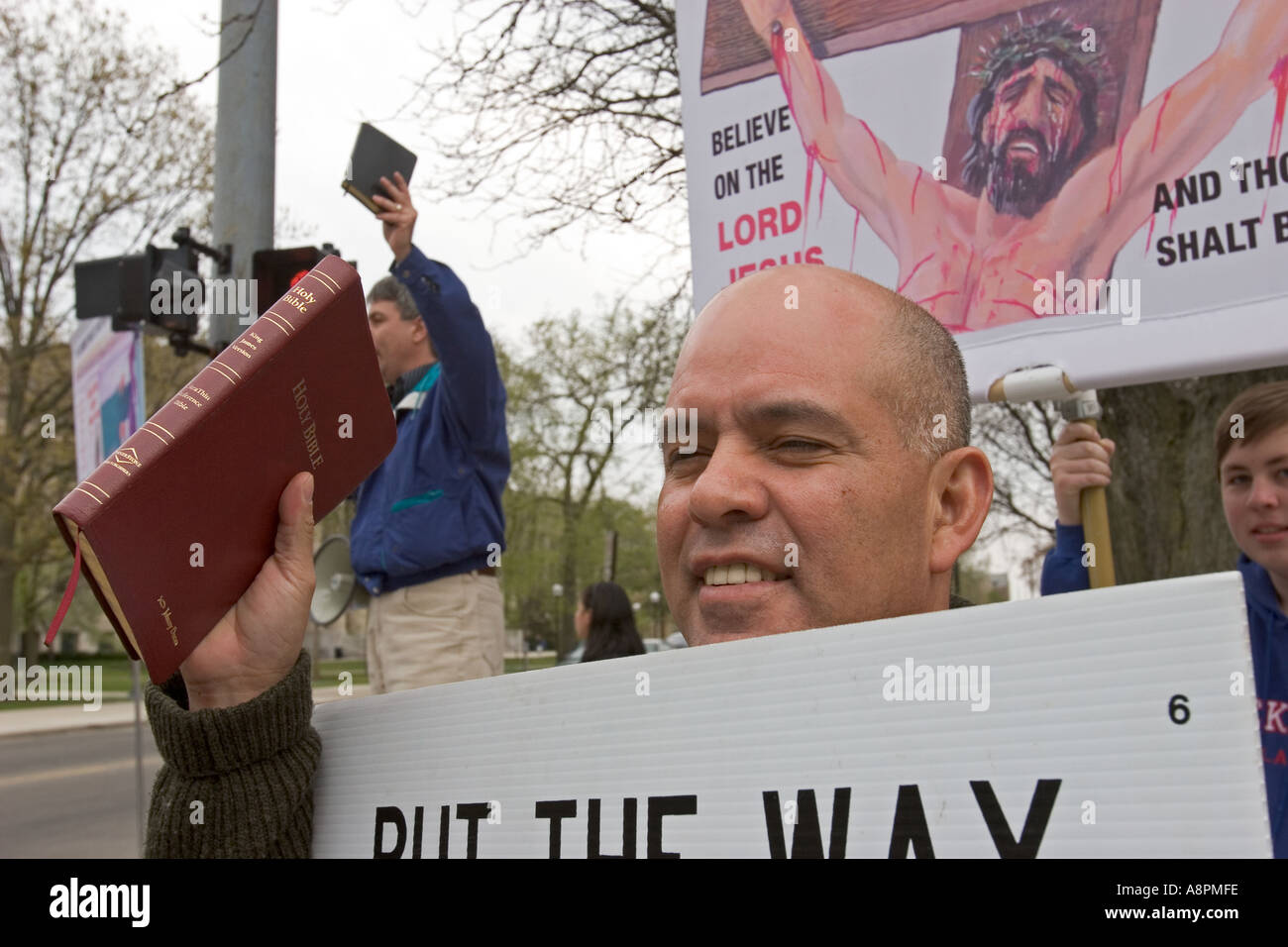 Preacher preaching fundamentalist hi-res stock photography and images ...