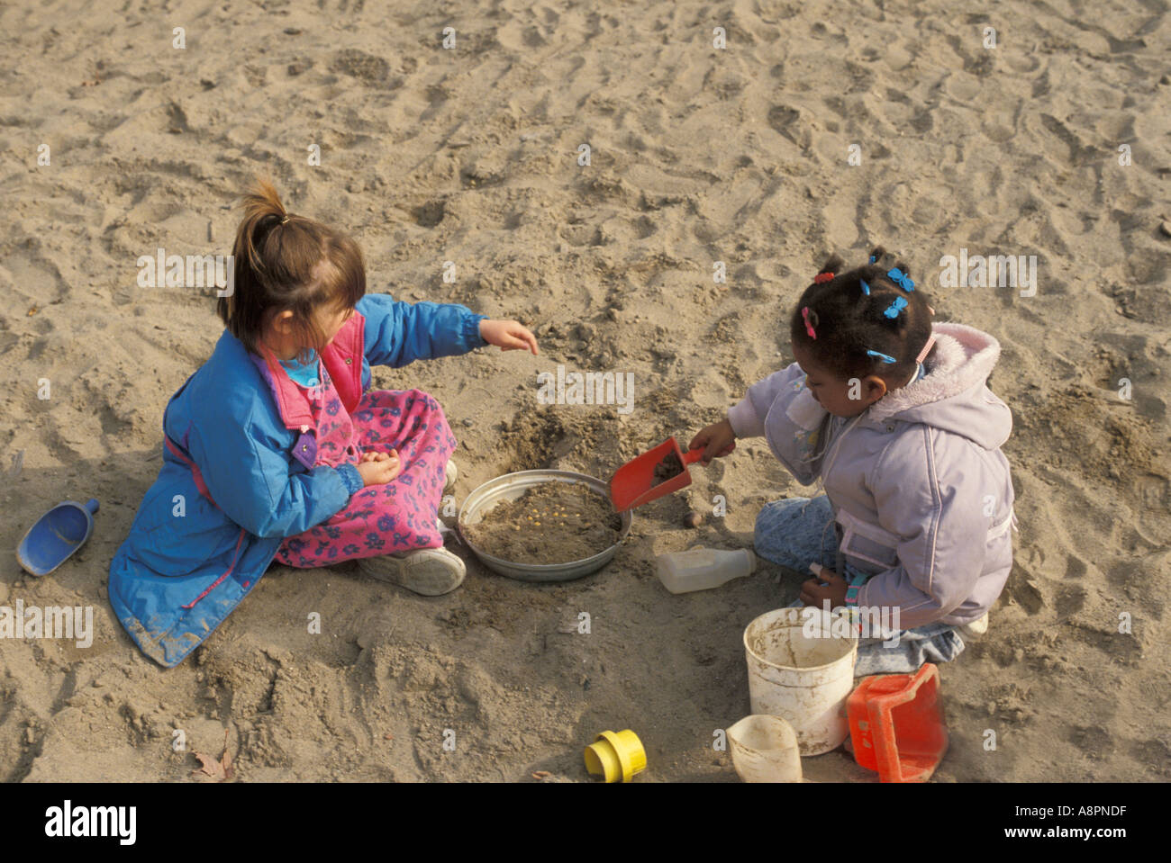 School girls playing in playground hi-res stock photography and images ...