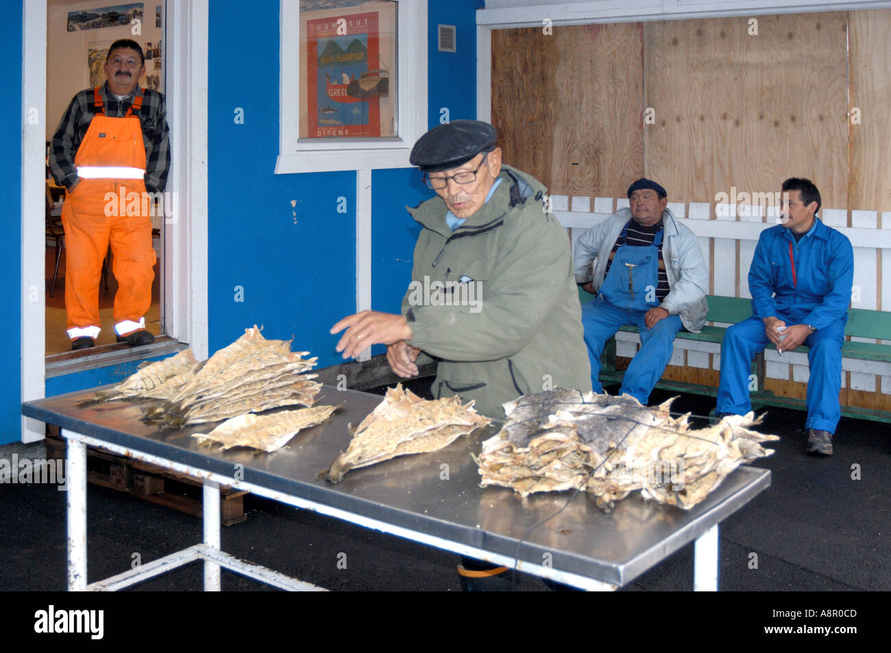 Hunters Market Sisimuit Greenland Stock Photo - Alamy