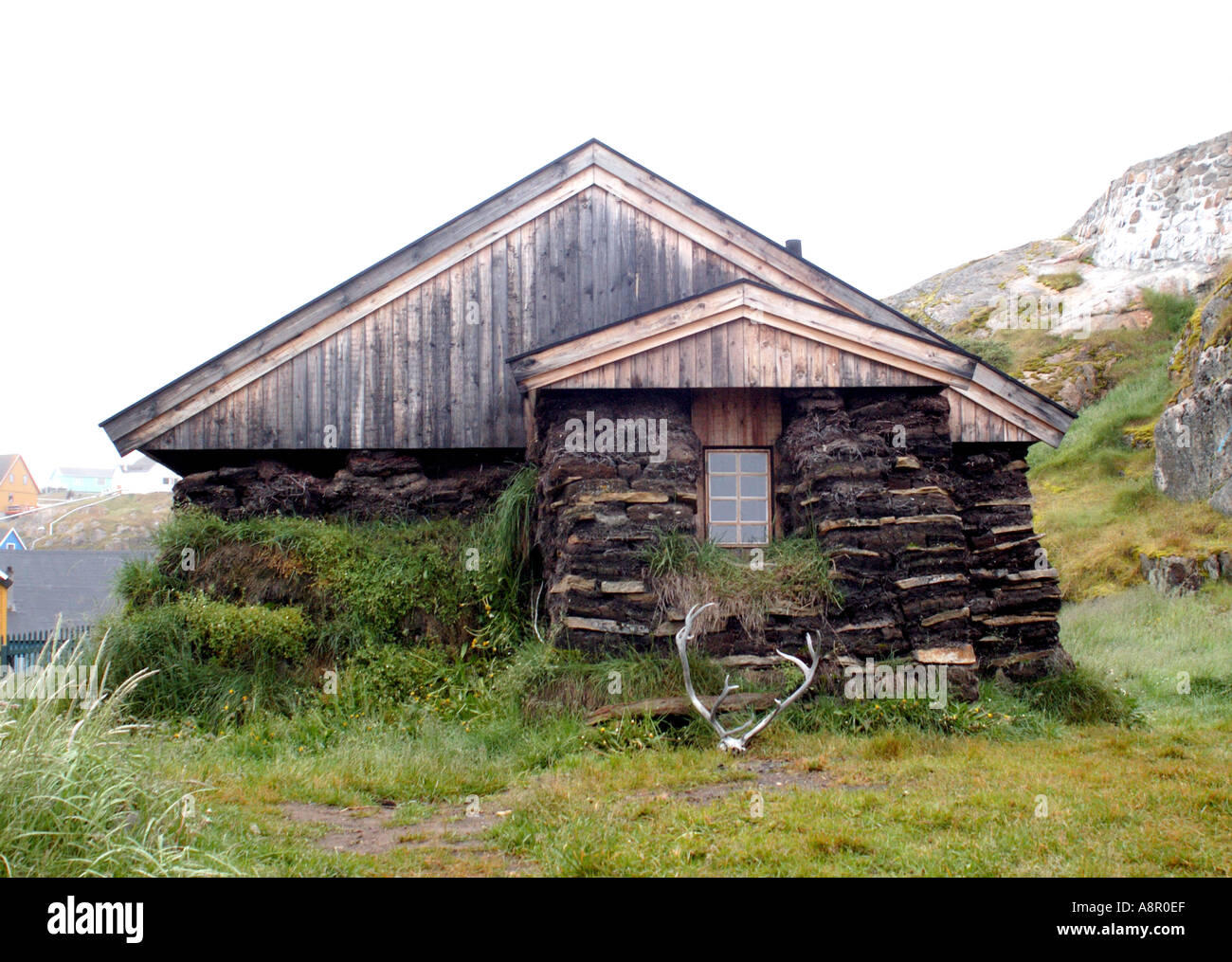Wooden House Sisimuit Greenland Stock Photo - Alamy