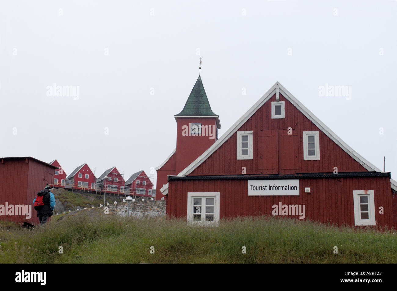 Tourist Information Building Sisimuit Greenland Stock Photo - Alamy
