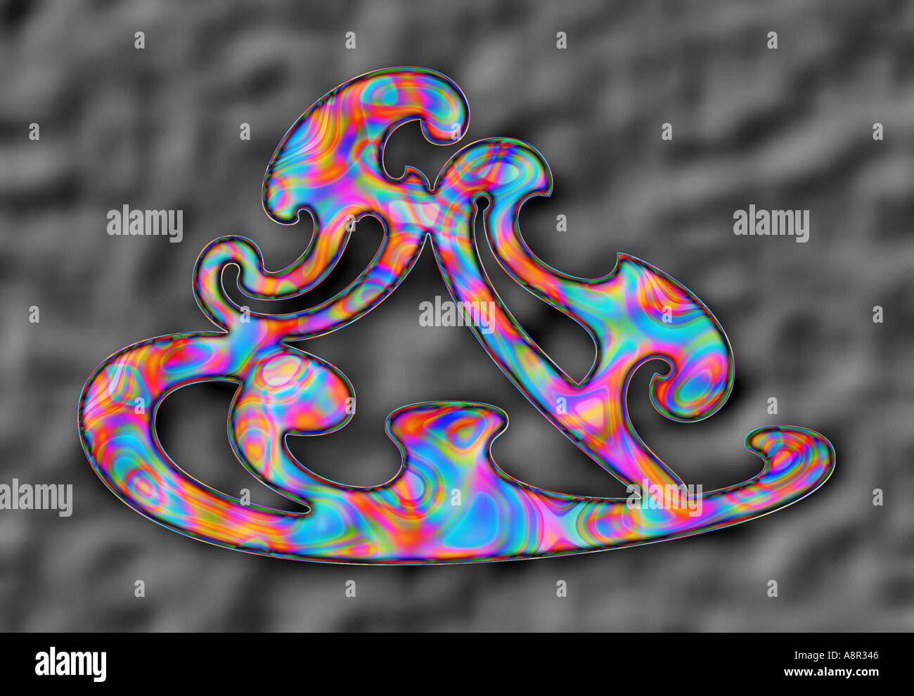 French Curves rendered in imaginary colors Stock Photo - Alamy