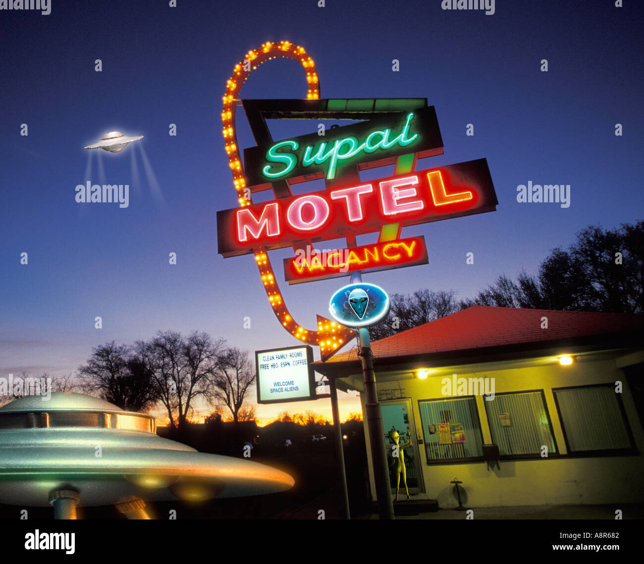 Alien Late Arrival Stock Photo - Alamy