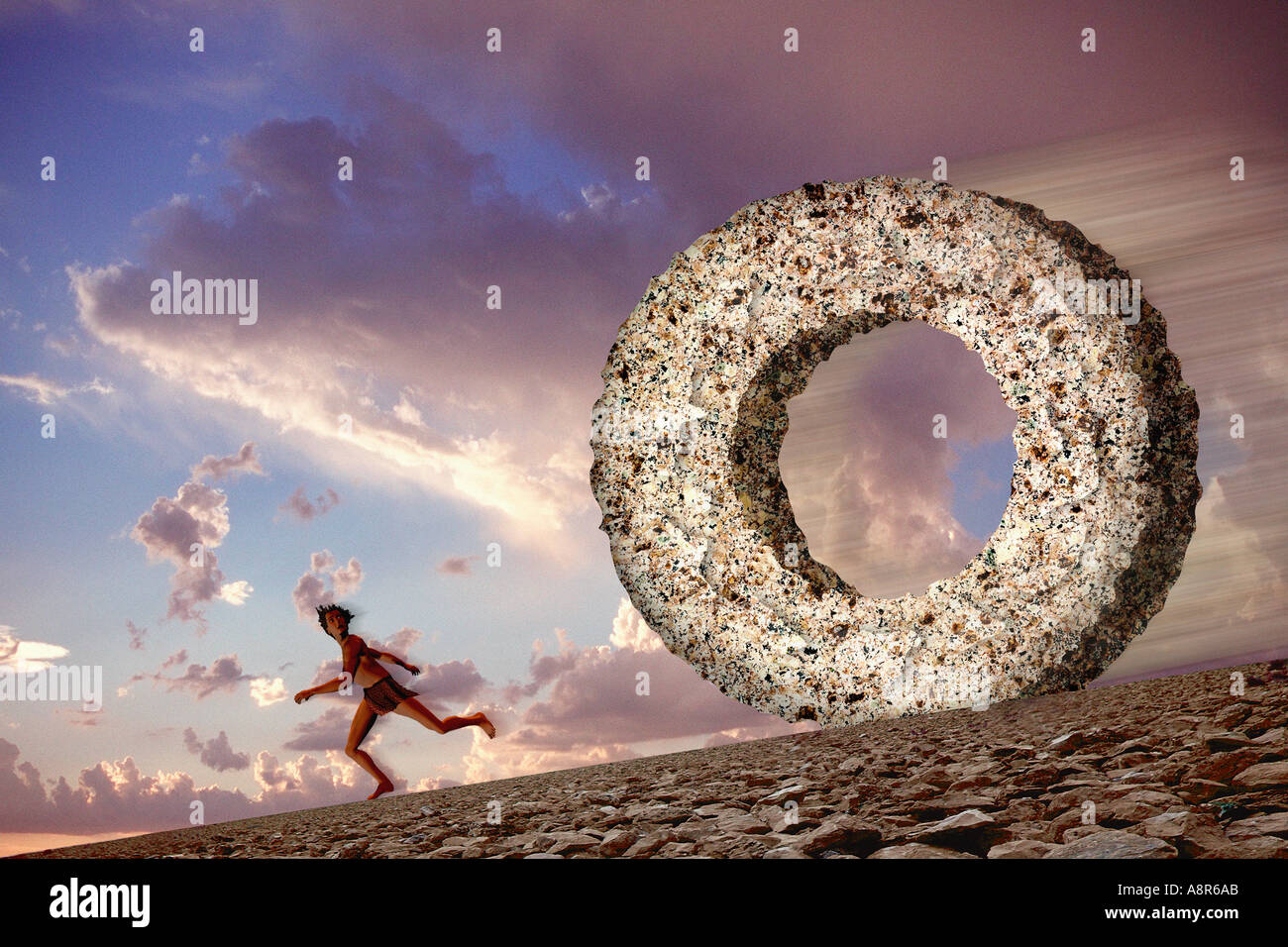 Inventor of the Wheel Stock Photo - Alamy