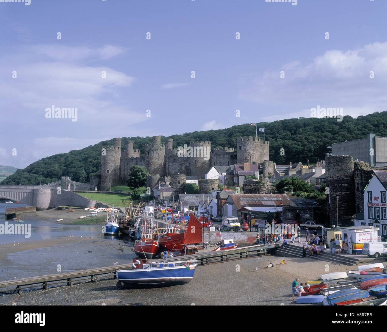 Conwy Castle Aberconwy Colwyn Wales Stock Photo - Alamy
