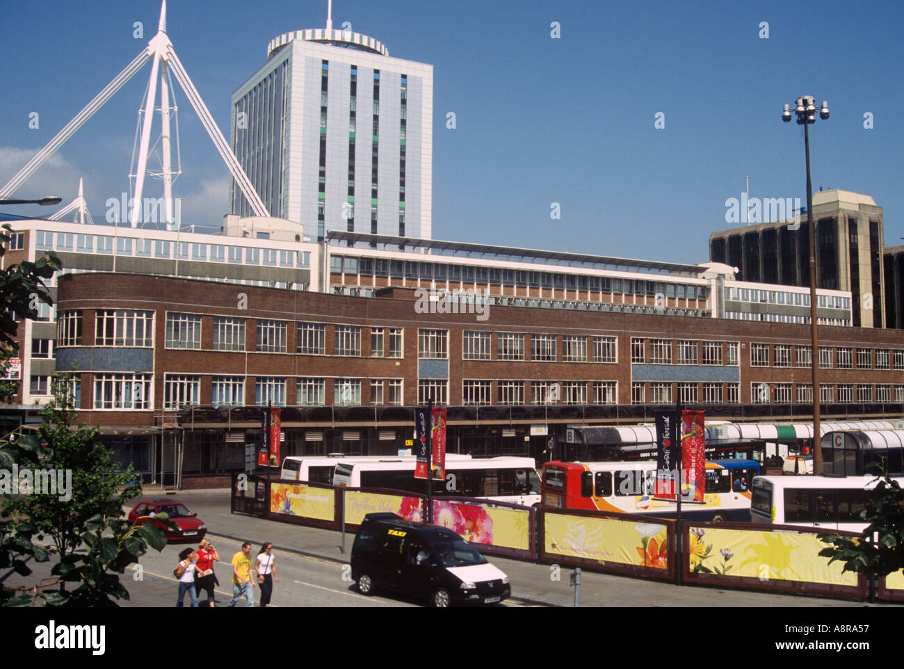 Cardiff Central Bus Station Cardiff South Wales Stock Photo - Alamy