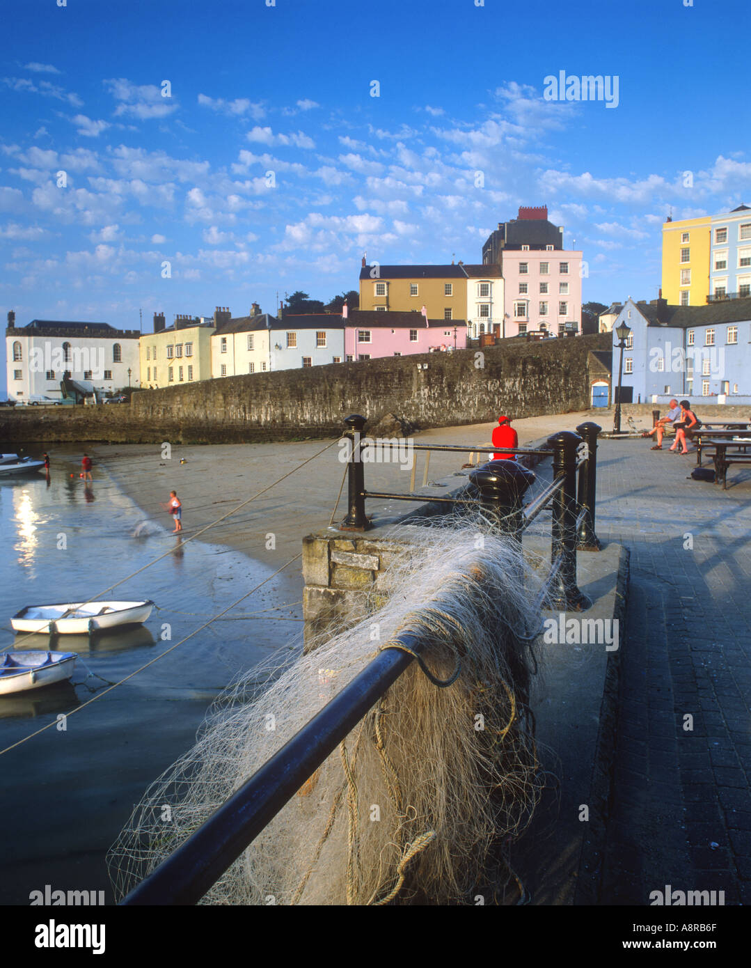 Tenby Town and Harbour Pembrokeshire West Wales Stock Photo - Alamy
