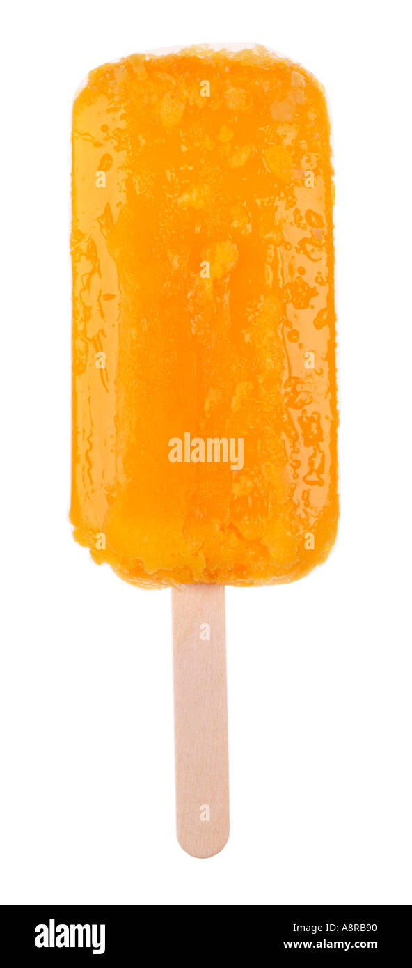 orange ice lolly Stock Photo - Alamy