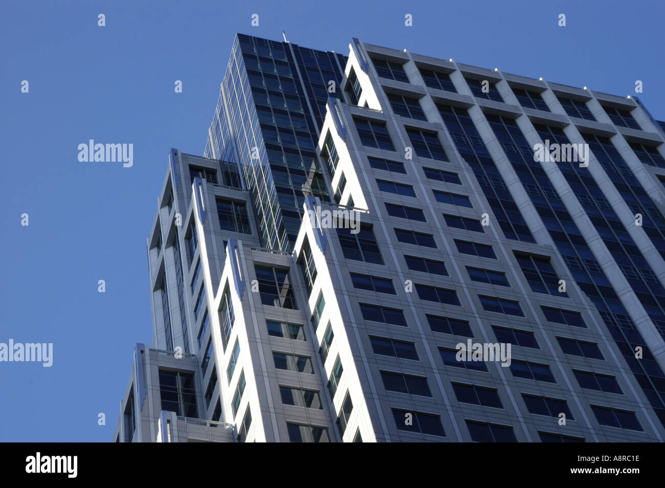 Upper part of tall building, Boston, Massachusetts Stock Photo - Alamy