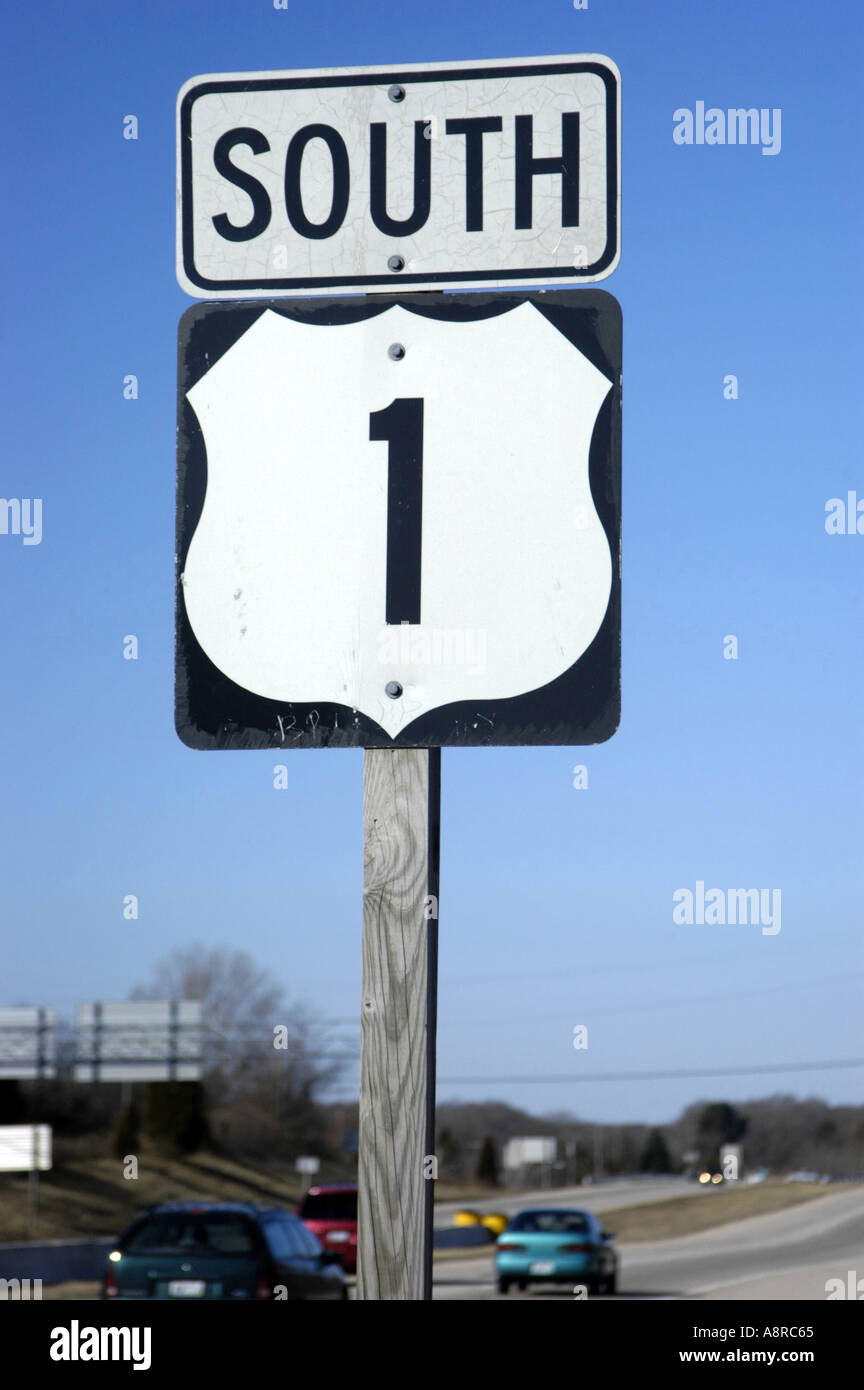 U S Highway 1 Route Sign Stock Photo - Alamy