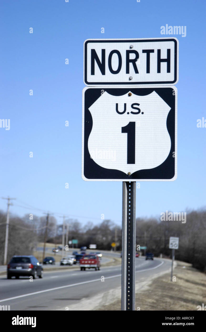 U S Highway 1 Route Sign Stock Photo - Alamy
