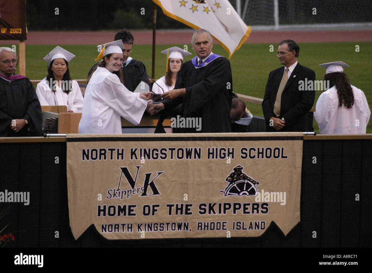 Receiving diploma hi-res stock photography and images - Alamy