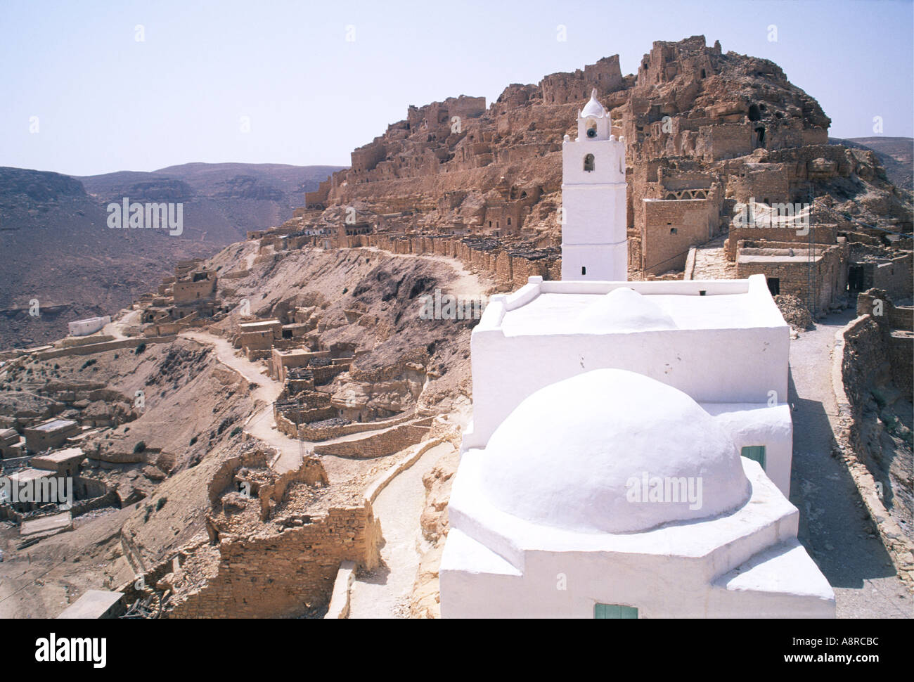 The narrow winding alleyways and serried rows of buildings of the old ...