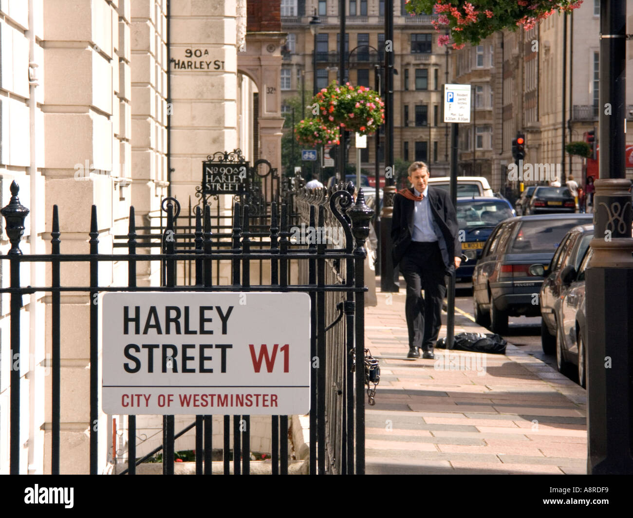 Harley Street City of Westminster London W1 England Stock Photo - Alamy