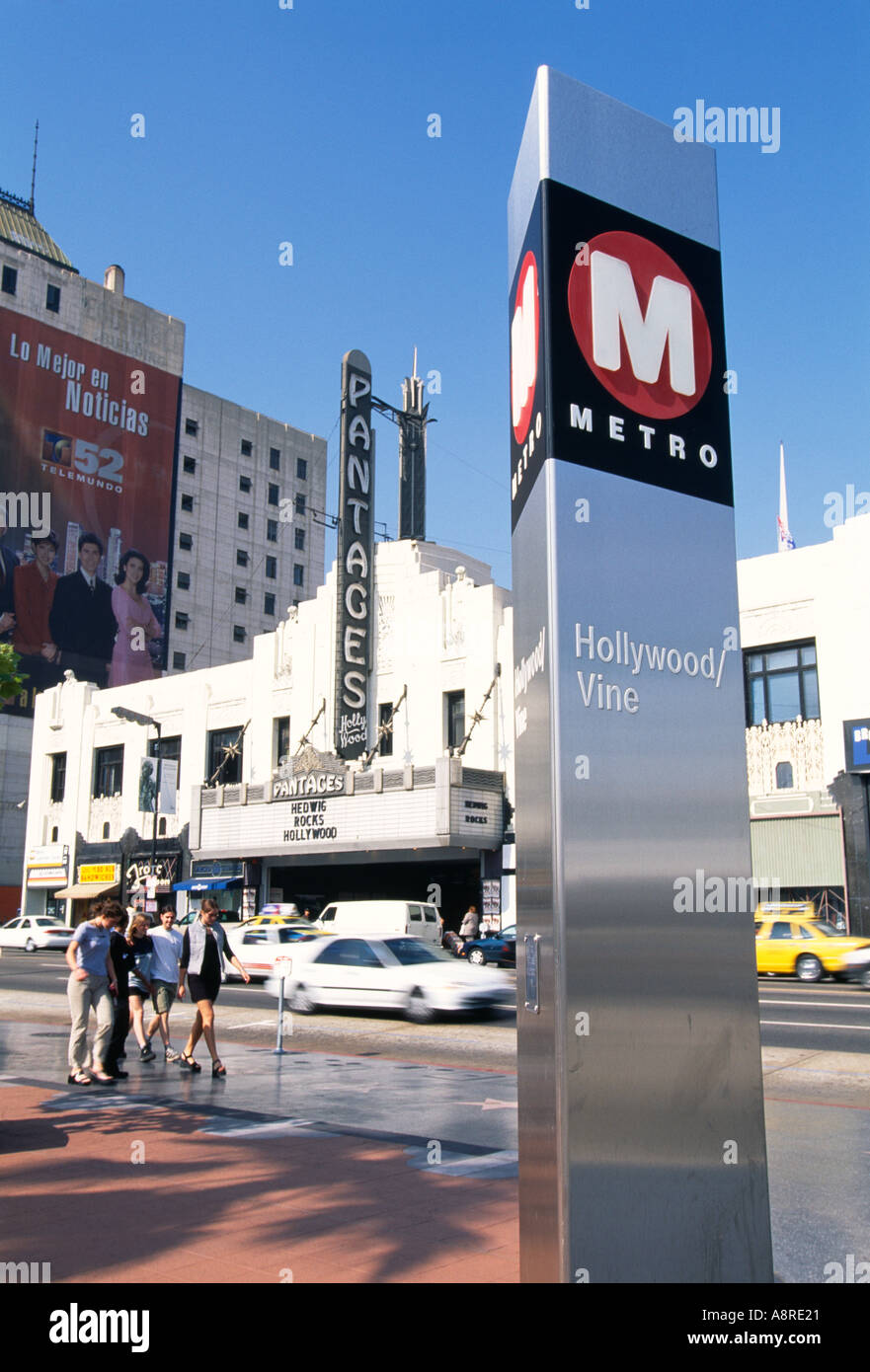 Hollywood and vine sign hi-res stock photography and images - Alamy