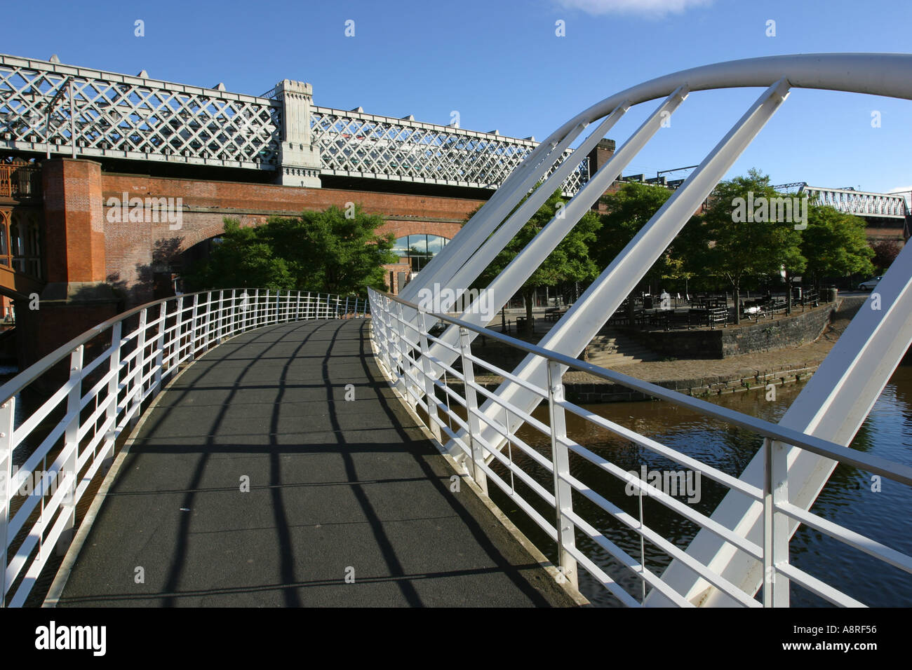 Merchants Bridge Castlefield Manchester UK Stock Photo - Alamy