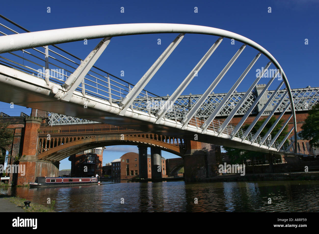 Merchants Bridge Castlefield Manchester UK Stock Photo - Alamy