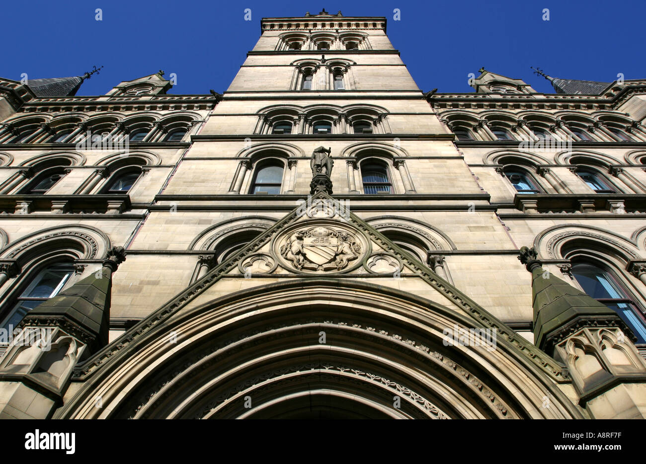 Manchester Town Hall Cooper Street elevation Manchester UK Stock Photo ...