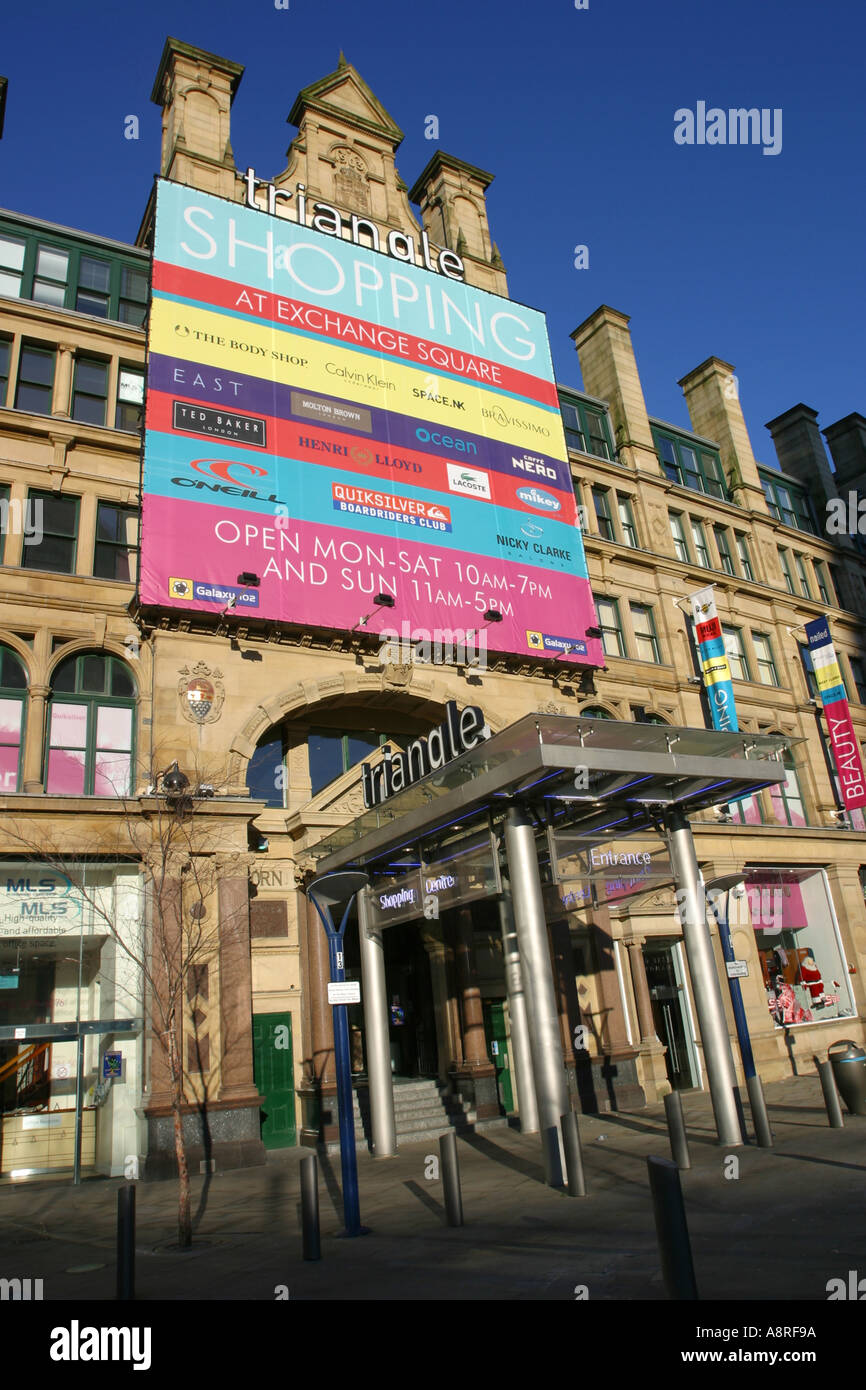 Triangle Exchange Square Manchester UK Stock Photo - Alamy