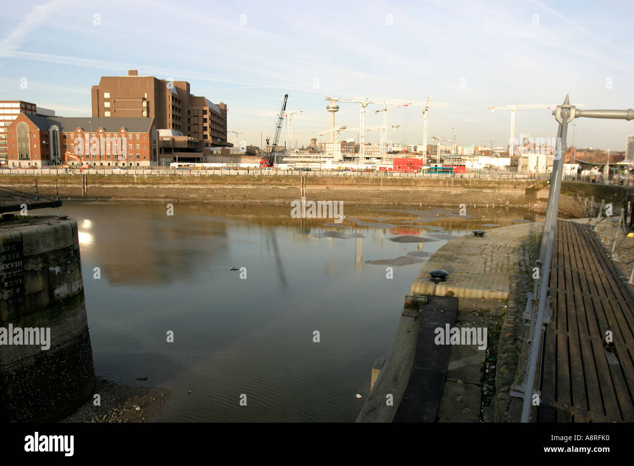 Liverpool The lock gate between the Canning Half Tide Dock and the ...