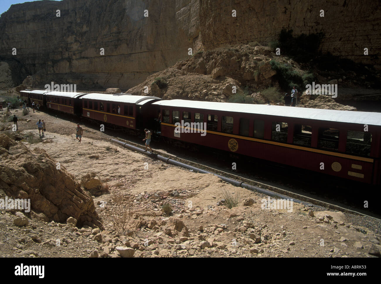 The Lezard Rouge train which is an old French mining train turned into ...