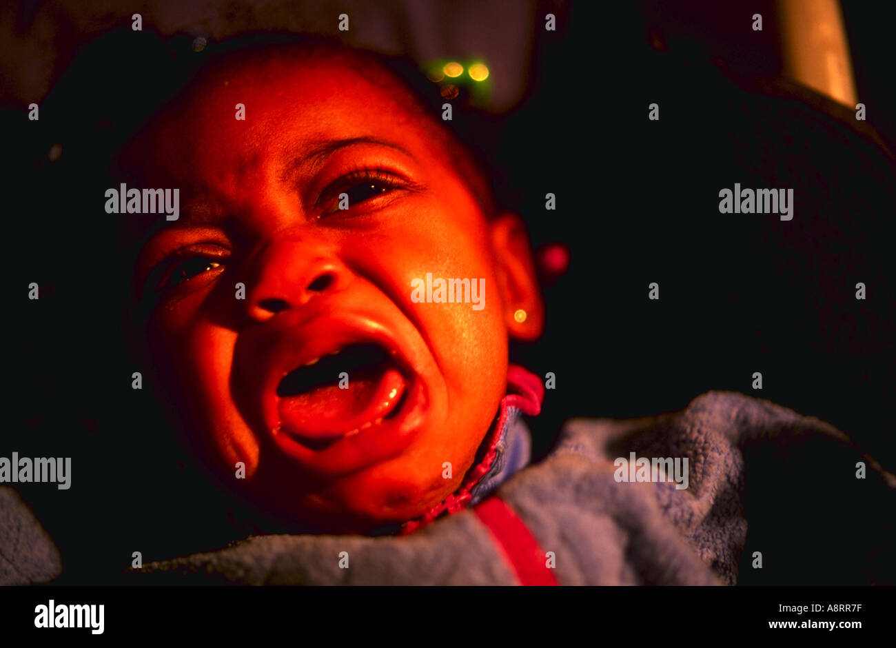 African american baby crying hi-res stock photography and images - Alamy