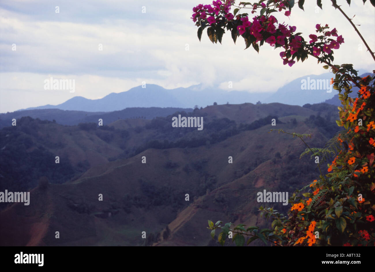 South America Colombia countryside background Scenic Stock Photo - Alamy