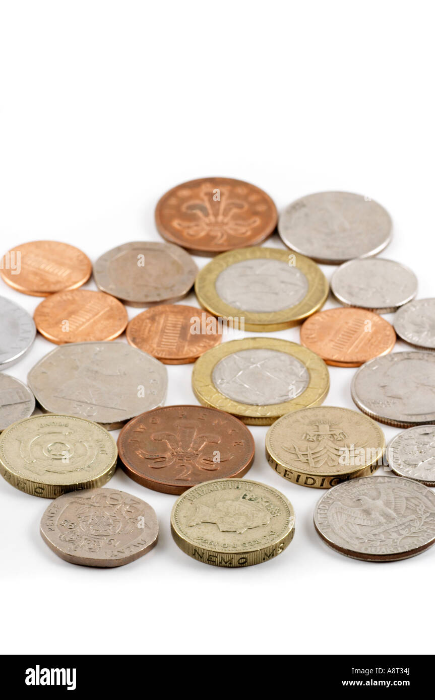 Coins Money in Change Stock Photo - Alamy