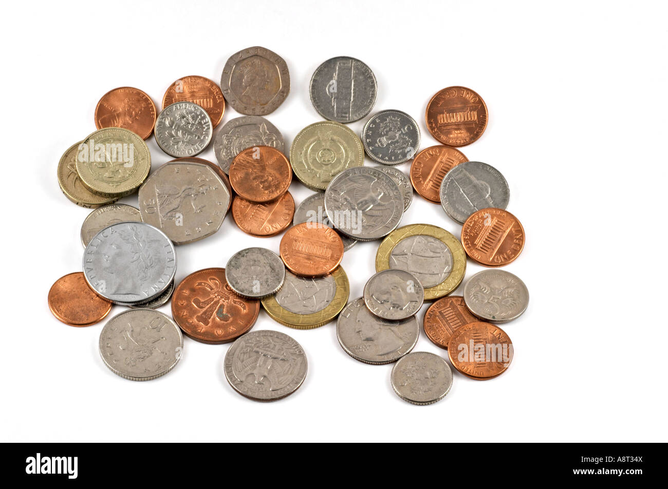 Circulation coins Cut Out Stock Images & Pictures - Alamy