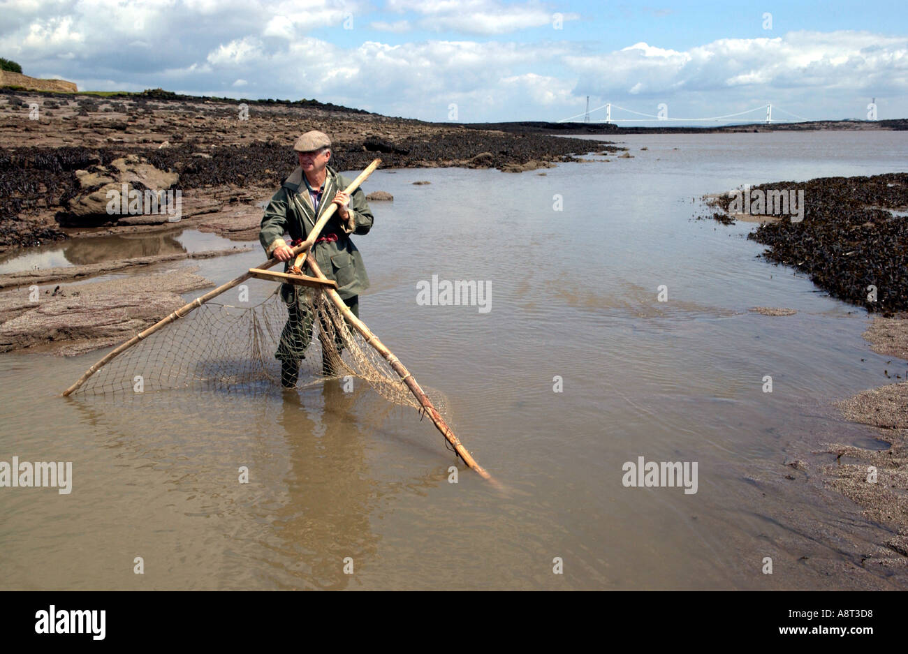 Black rock lave net heritage fishery hi-res stock photography and ...