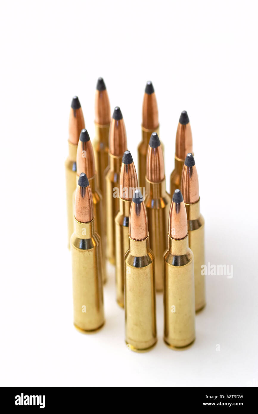 12 of 6 5x55mm Cartridges 140 Grains Pointed Soft Point Bullet Stock ...