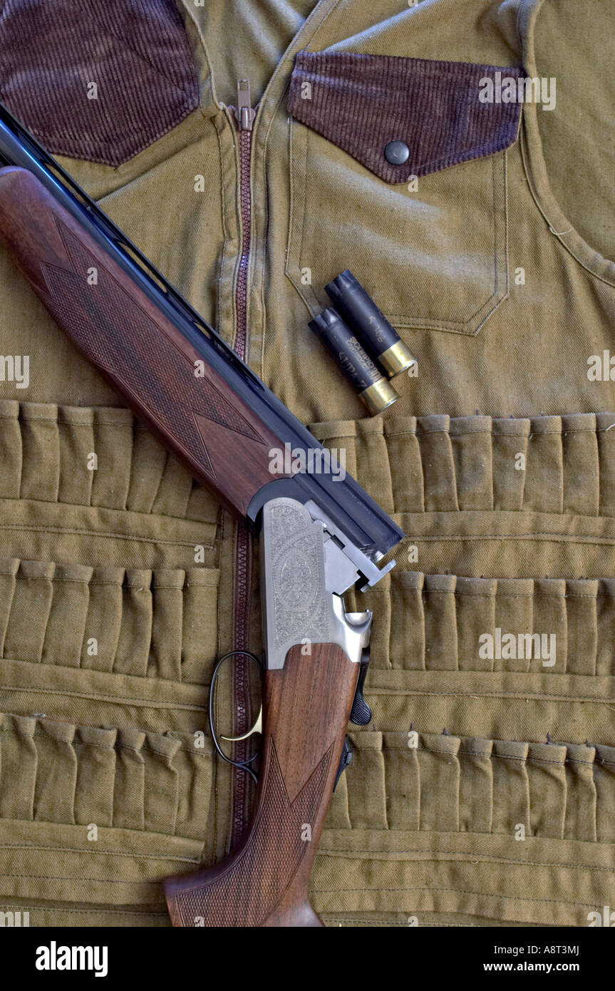 12 Gauge Lamber Shotgun Under Over Superimposed Made In Spain Stock ...