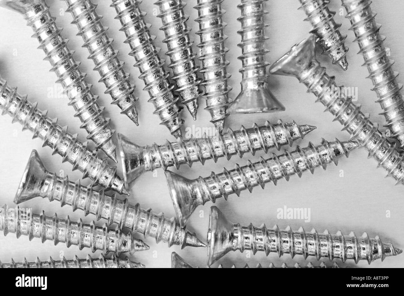 20mm 3 4 inch Zinc Plated Long Thread Timber Screws Counter Sunk Head ...