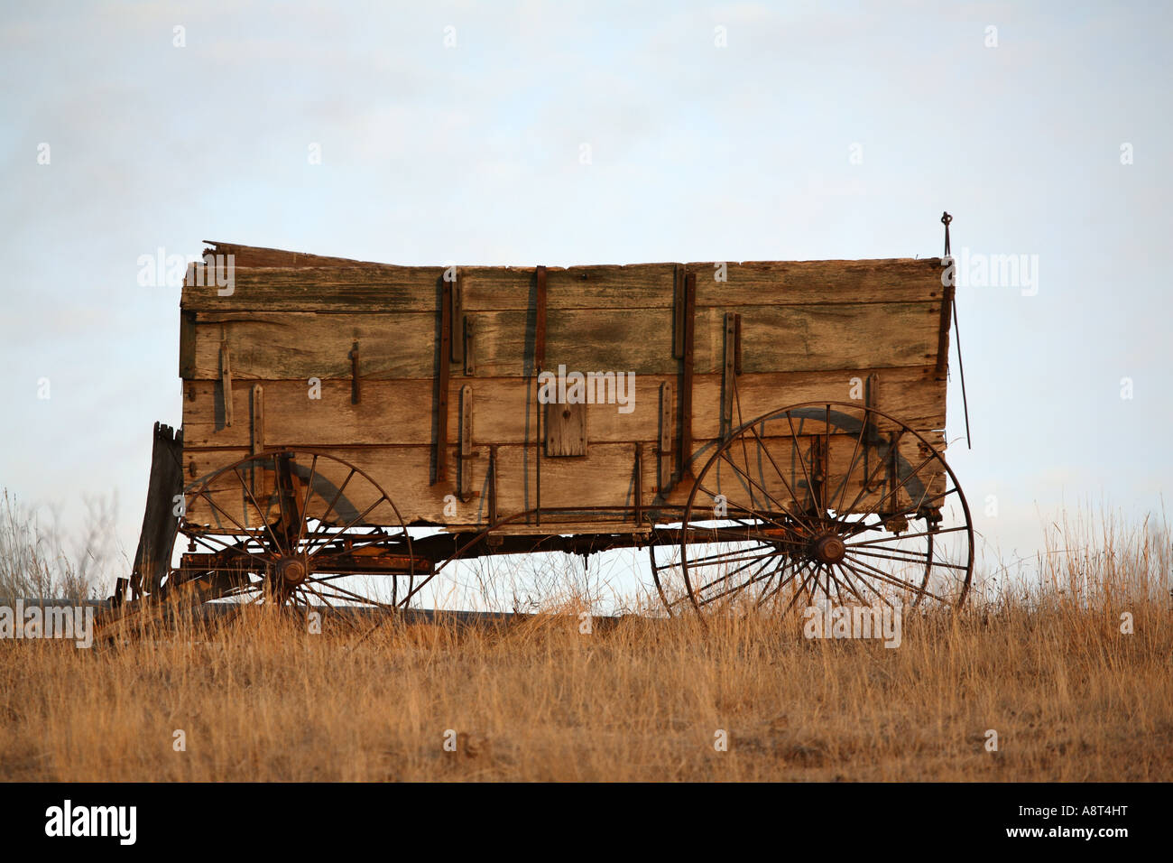 Old wooden wagon in Saskatchewan Stock Photo - Alamy