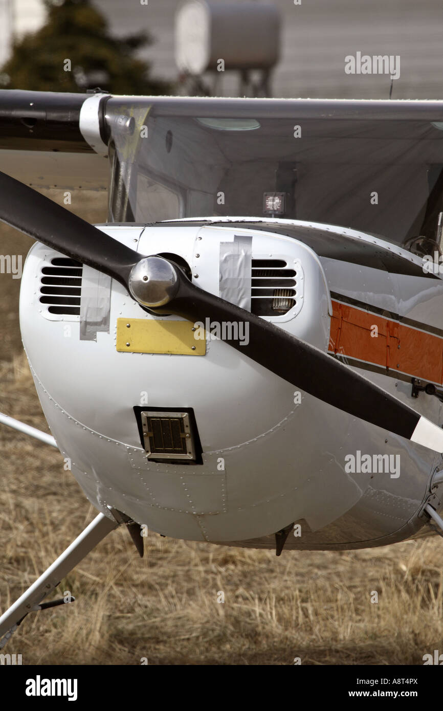 Small aircraft in a Saskatchewan field Stock Photo - Alamy