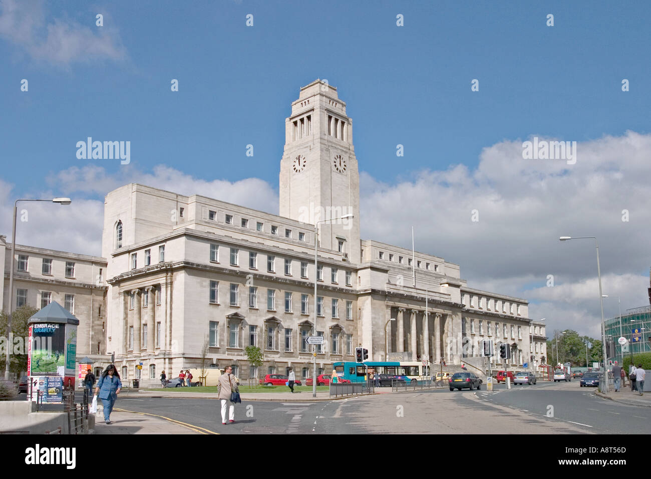 Leeds University UK The Parkinson Building Stock Photo - Alamy