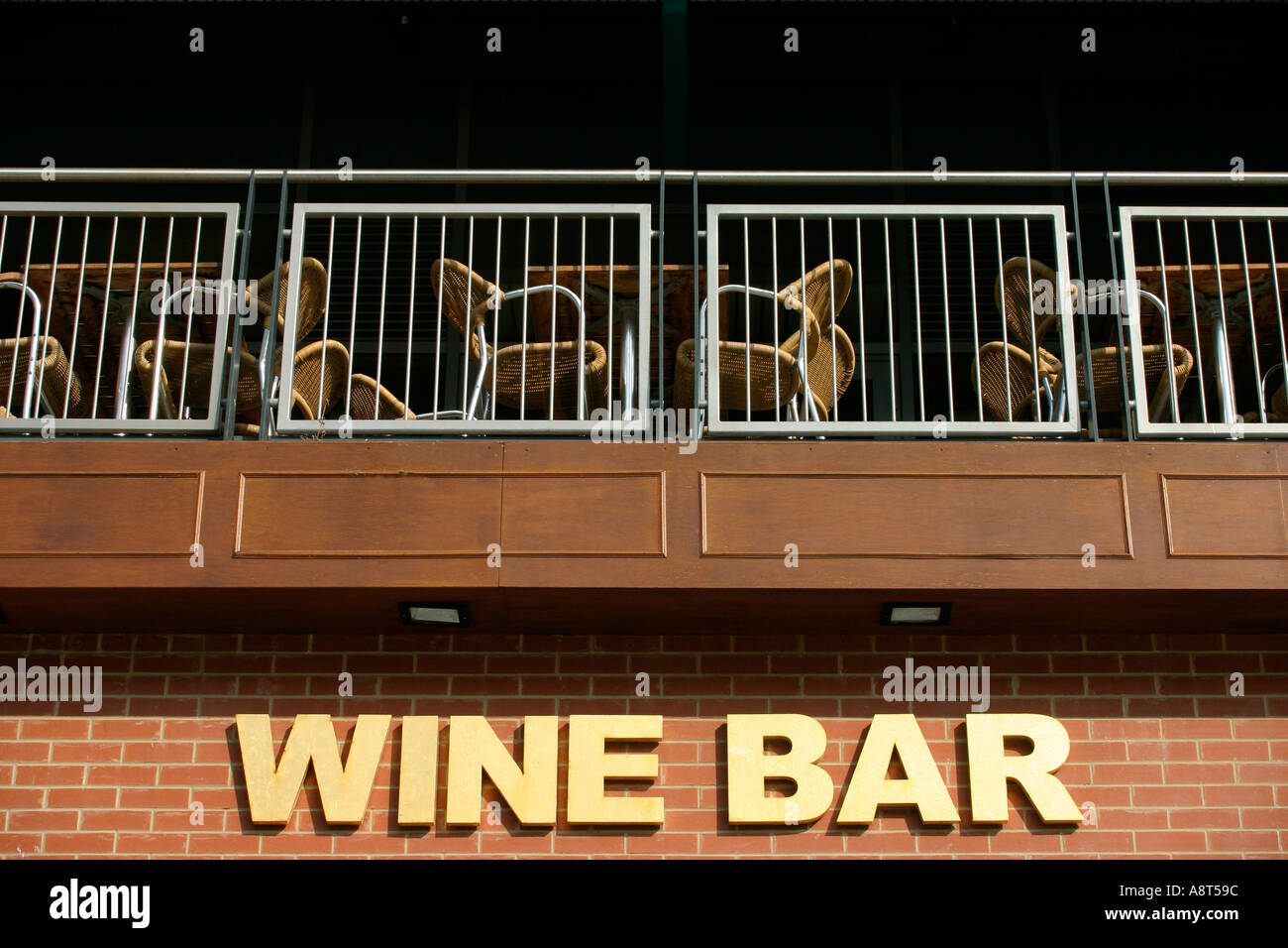 Wine Bar Sign Stock Photo - Alamy