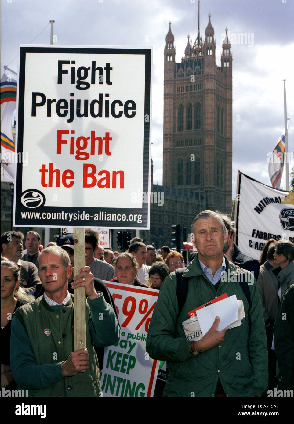 Fight Prejudice Fight the Ban Stock Photo - Alamy