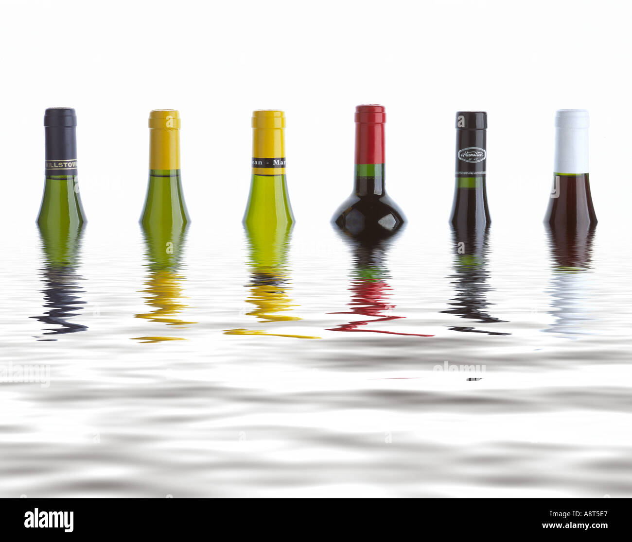 bottles of wine Stock Photo - Alamy