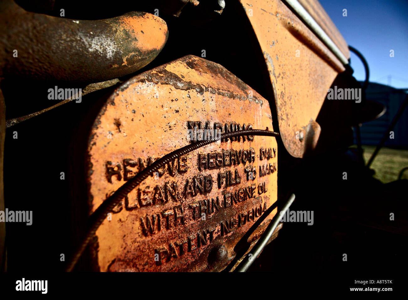 Rusting engine parts of discarded machine Stock Photo - Alamy